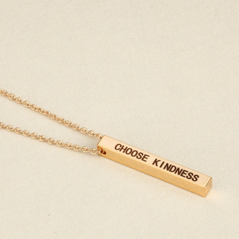 CHOOSE KINDNESS Necklace – Queen Bee Crystals